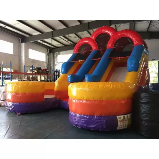 Double Splash Water Slide, Buy Double Splash Water Slide - Inflatable ...
